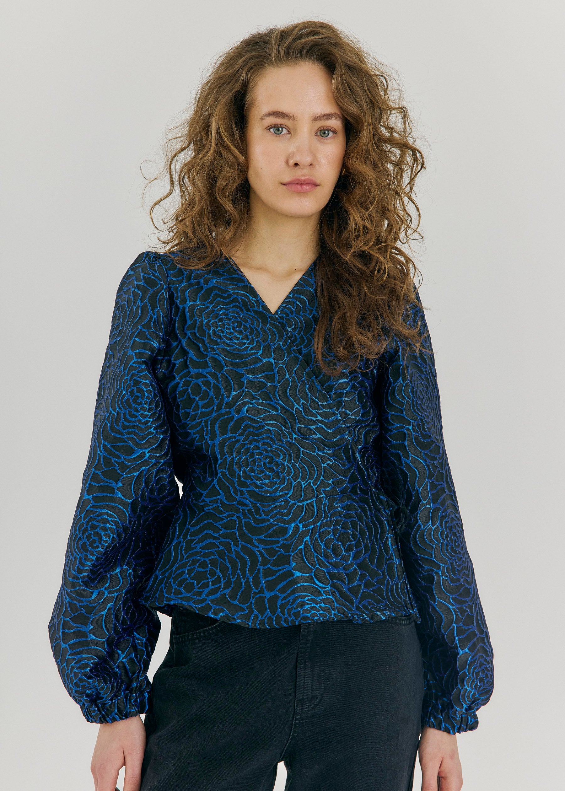 Debra top - Bright blue